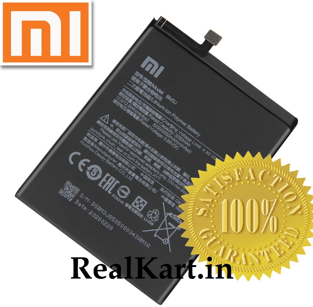 ORIGINAL XIAOMI MI 8 LITE BATTERY BM3J - 3350mAh - Realkart.in